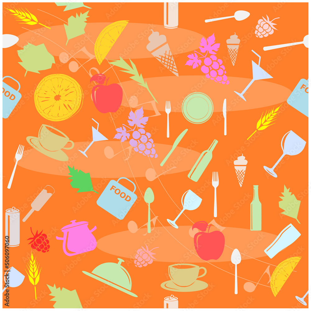 Coffee time, seamless background for your design Restaurant menu design ...
