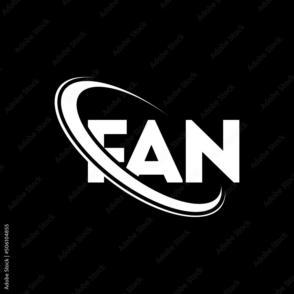 FAN logo. FAN letter. FAN letter logo design. Intitials FAN logo linked ...