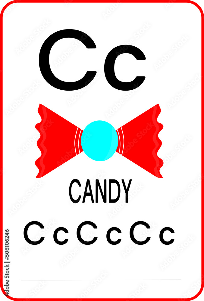 English alphabet letters for pre school and kindergarten. Learning the ...