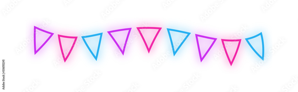 neon flag banner Stock Vector | Adobe Stock