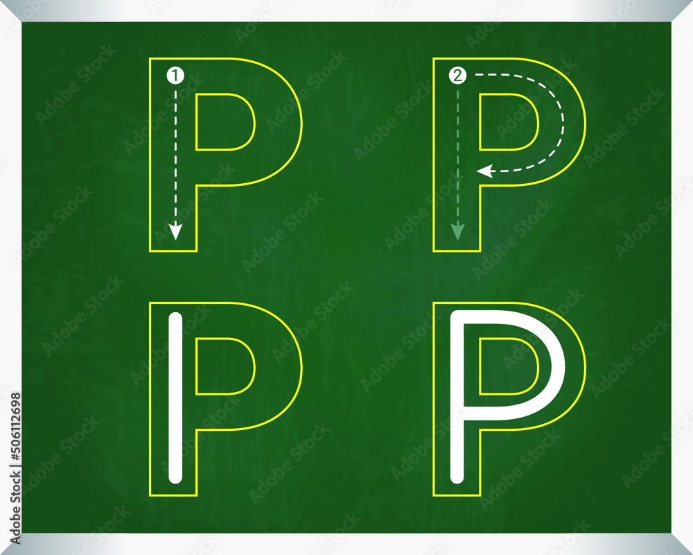 Alphabet Letter P: How to Write Alphabet Letters for Children, Teaching ...