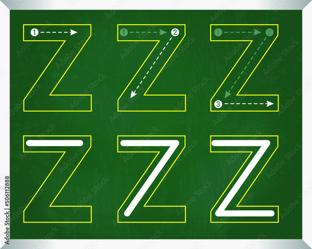 Alphabet Letter Z: How to Write Alphabet Letters for Children, Teaching ...