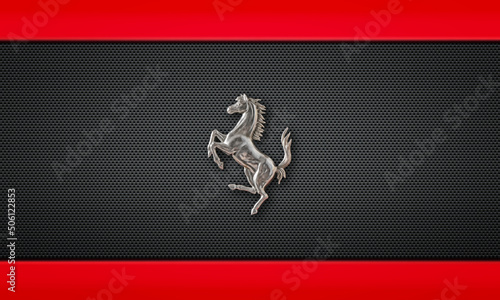 Ferrari Logo Black Background