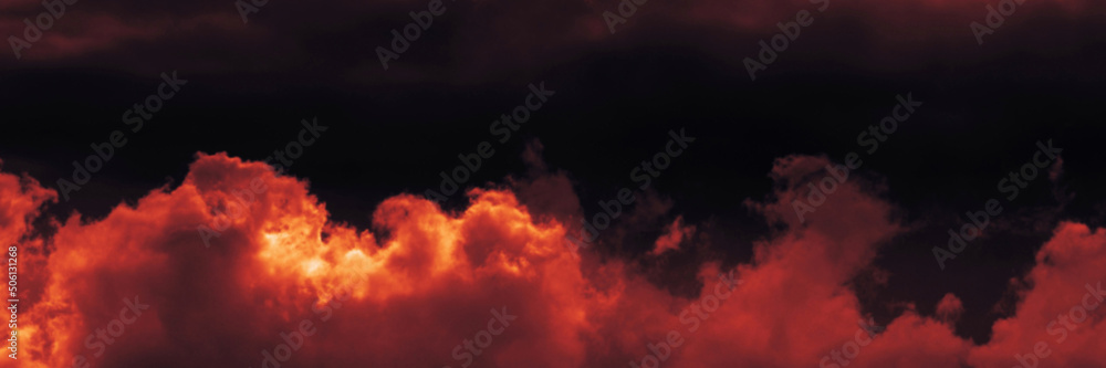 The red sky background looked like smoke and fire. bomb Violent. for ...