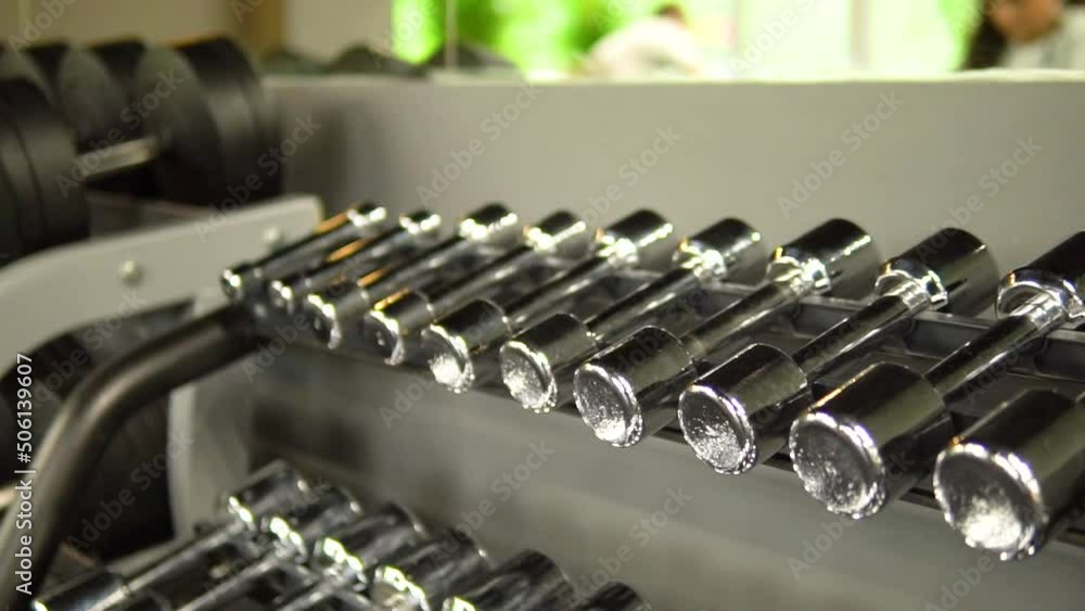 Dumbbells silver bodybuilding club fitness recreation power lifestyle ...