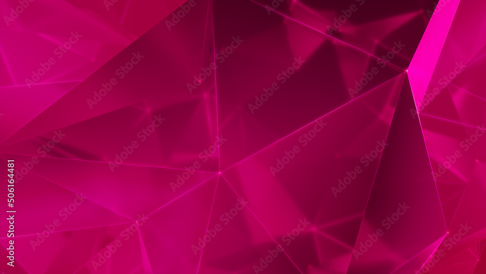 Neural Network. Intelligent Smart Grid and AI Concept. Pink Tech ...