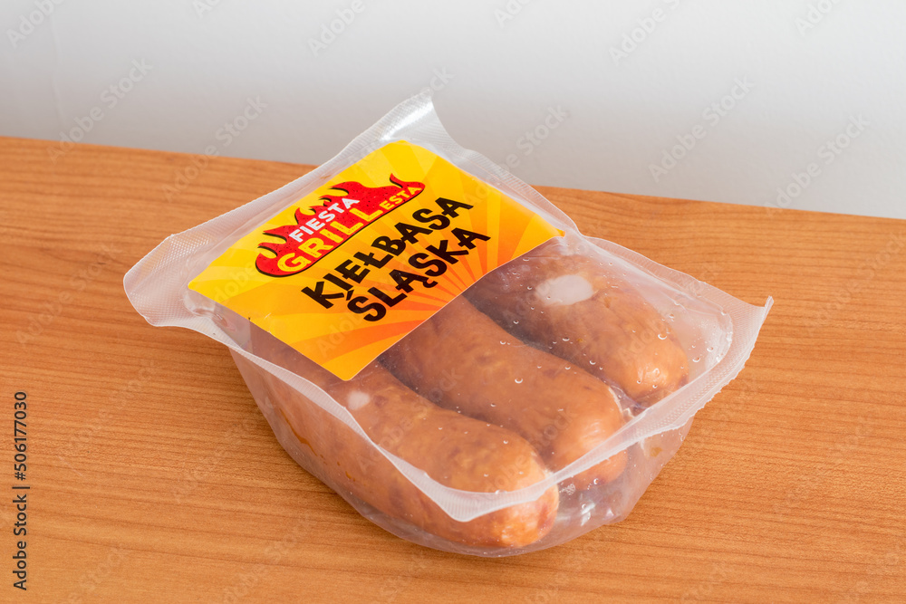 Pruszcz Gdanski, Poland - May 18, 2022: Pack of Fiesta Grill esta ...