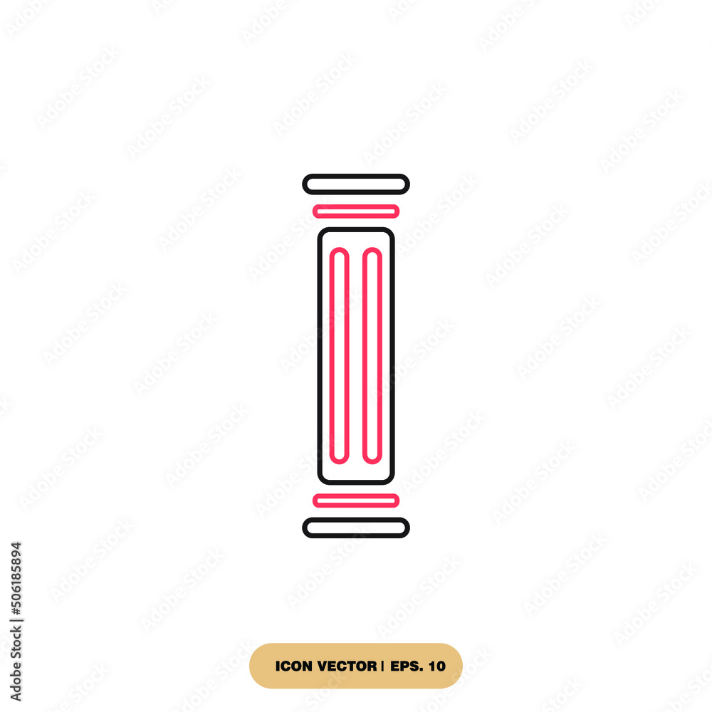 Pillar icons symbol vector elements for infographic web Stock Vector ...