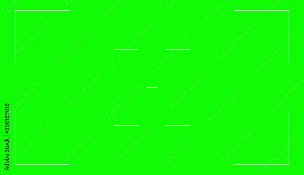 Green screen blank background, empty digital video template mockup ...