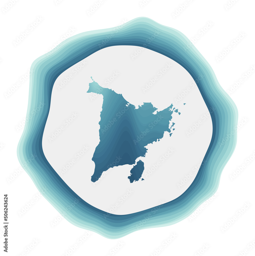Panay logo. Badge of the island. Layered circular sign around Panay ...