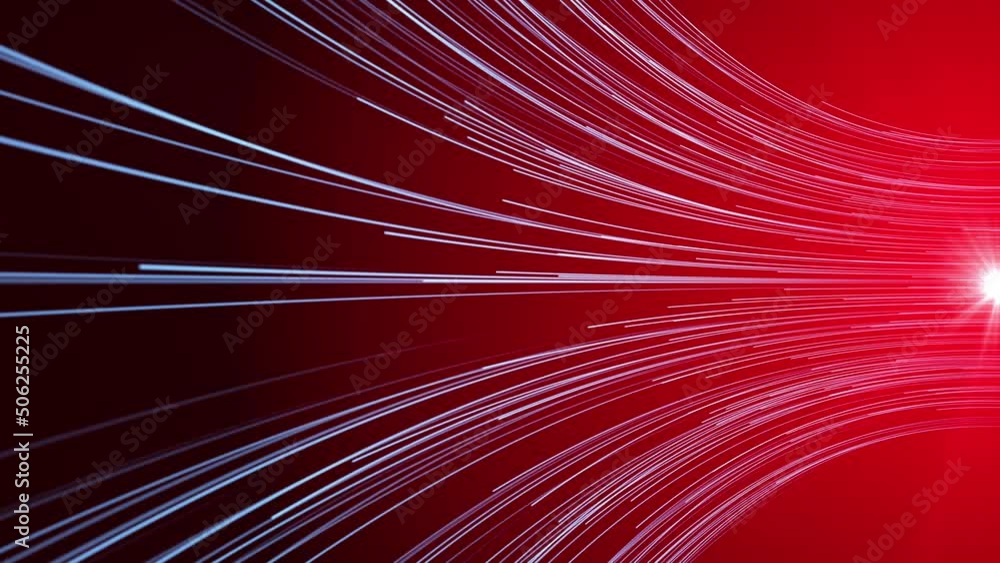 Digital data flow stream - abstract computer generated red background ...