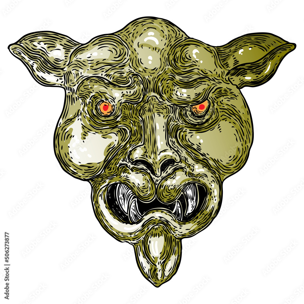 Heraldic tiger drawing. Insignia sign emblem symbol tiger or cat ...