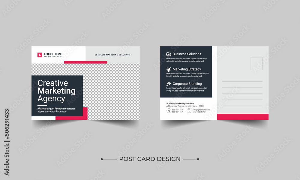 Corporate Professional Business Postcard Design, Corporate postcard ...