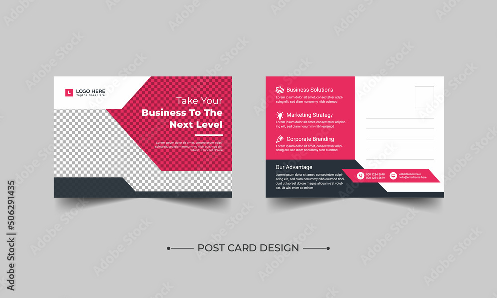 Corporate Professional Business Postcard Design, Corporate postcard ...