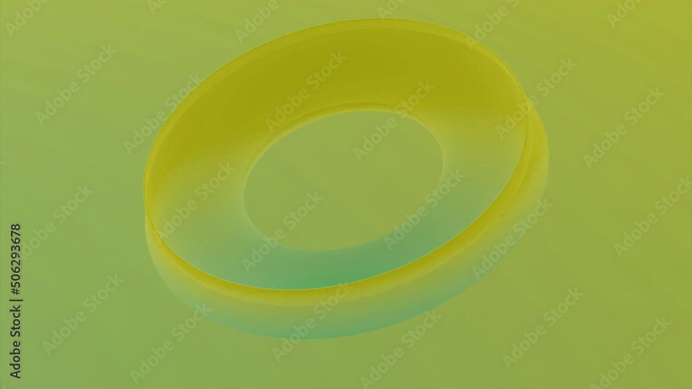 Visual illusion with circle. Design. Looped animation of spinning 3d ...