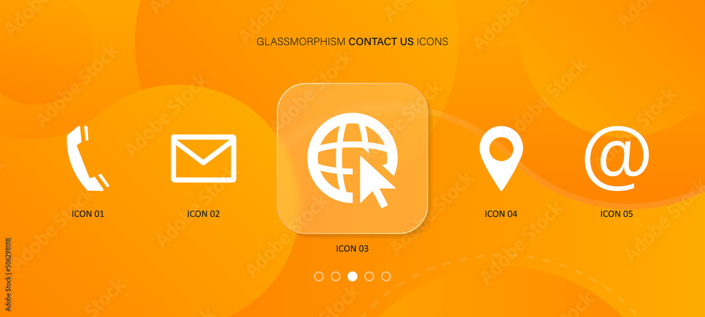 Contact us icon vector. SMS, phone, website, location and email symbols ...