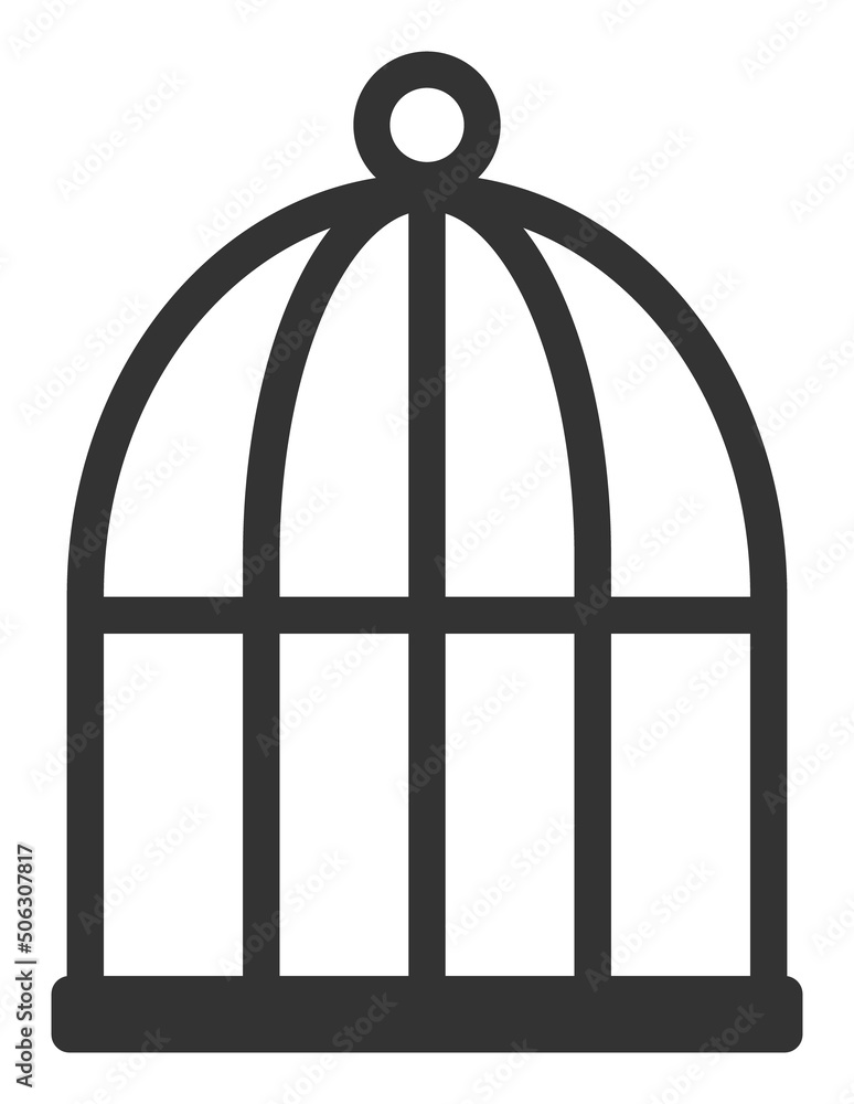 Bird cell vector illustration. Flat illustration iconic design of bird ...