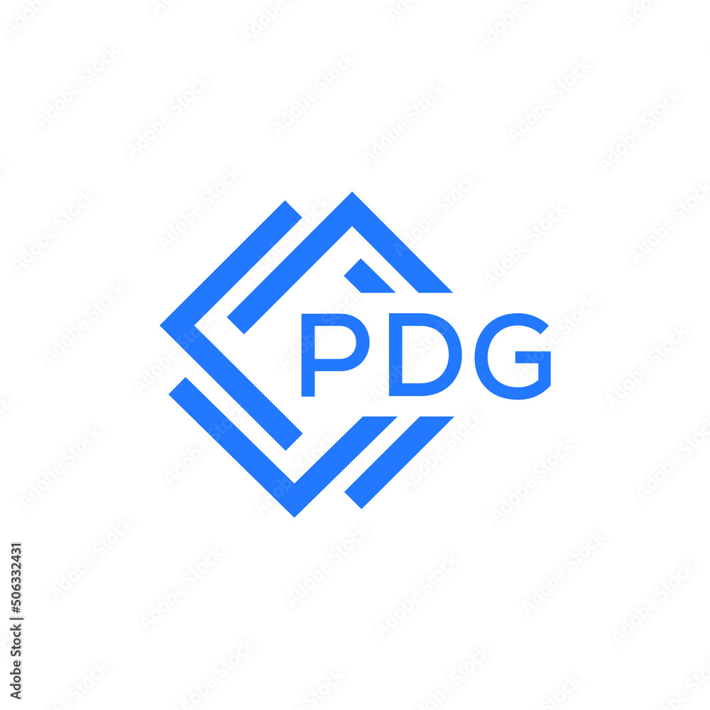 PDG technology letter logo design on white background. PDG creative ...