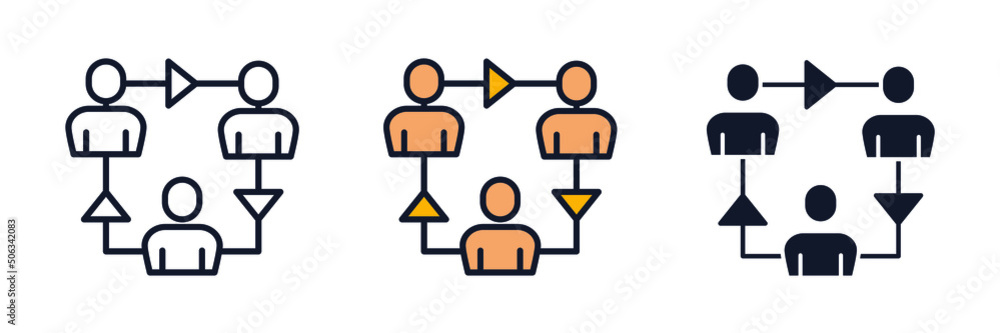 connection people icon symbol template for graphic and web design ...