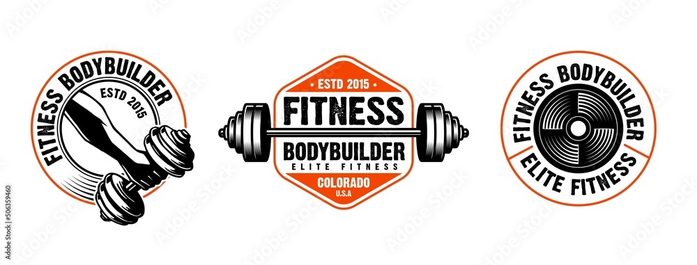 finess sport logo design Stock Vector | Adobe Stock