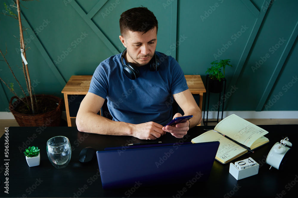 Lazy Man In Office