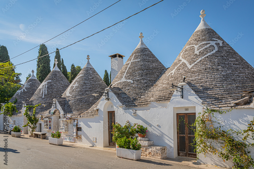 Alberobello is a small town in Apulia, southern Italy. It is famous for ...