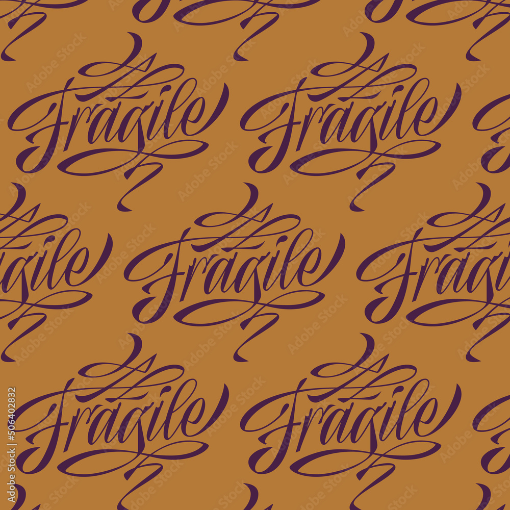 Fragile calligraphy pattern. Modern wrapping paper or wallpaper ...