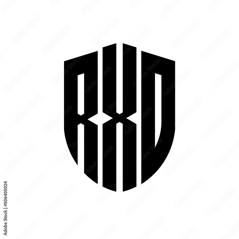 RXO letter logo design. RXO modern letter logo with black background ...