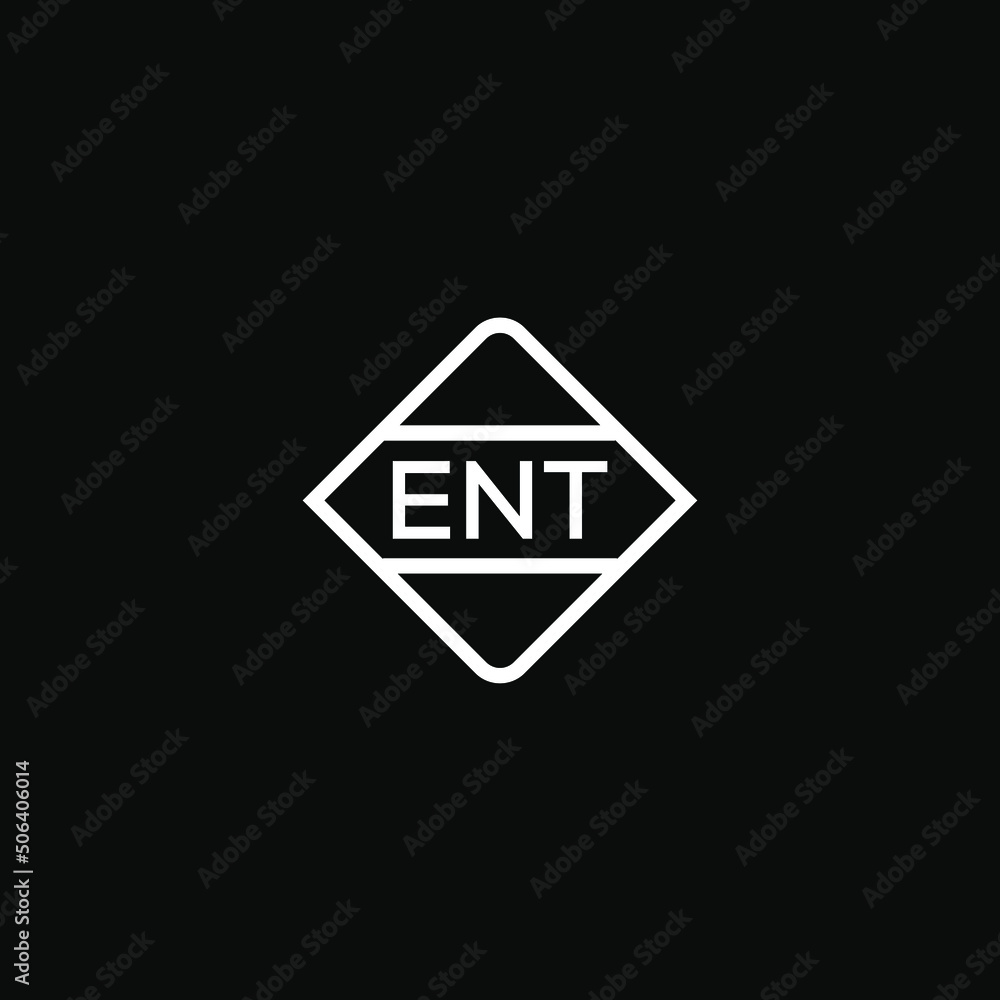 ENT 3 letter design for logo and icon.ENT monogram logo.vector ...