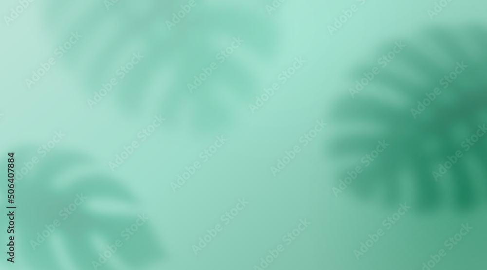 Vector illustration backdrop with exotic leafage shadows, tropical ...