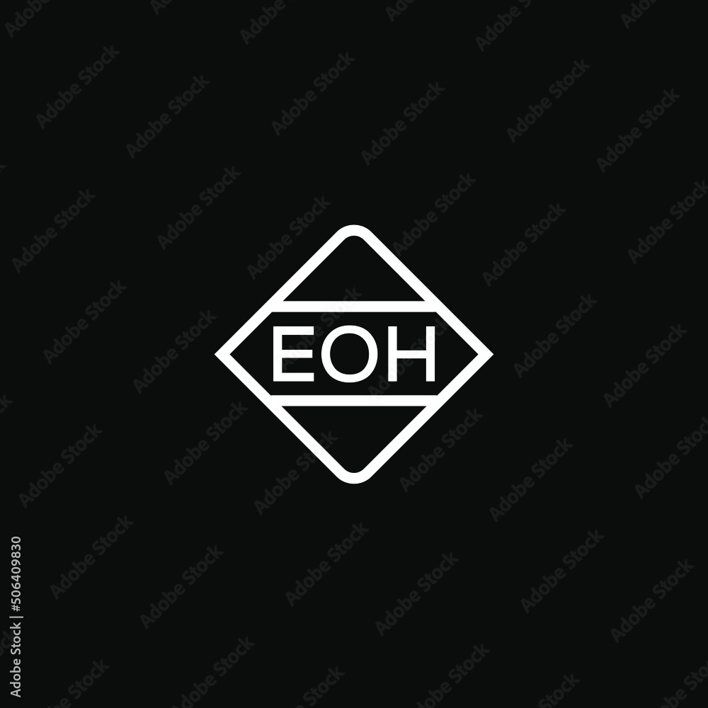 EOH 3 letter design for logo and icon.EOH monogram logo.vector ...