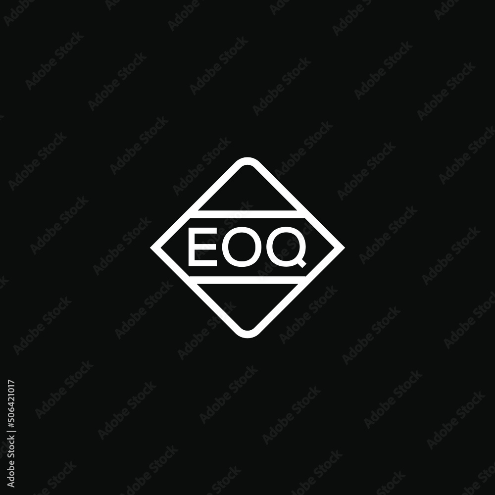 EOQ 3 letter design for logo and icon.EOQ monogram logo.vector ...