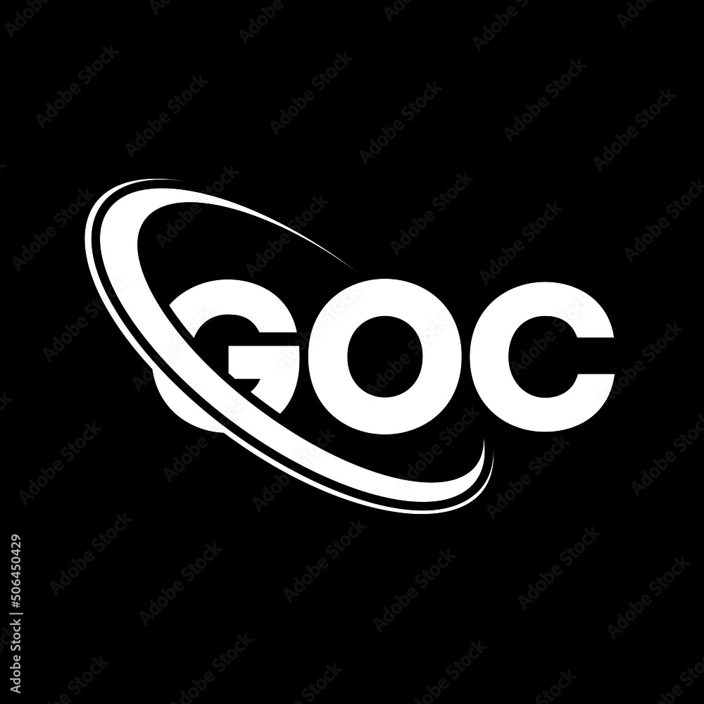 GOC logo. GOC letter. GOC letter logo design. Initials GOC logo linked ...