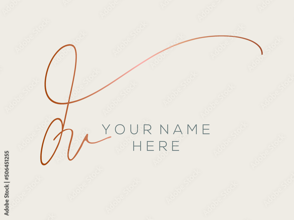 DV monogram logo.Calligraphic signature icon.Lowercase letter d, letter ...