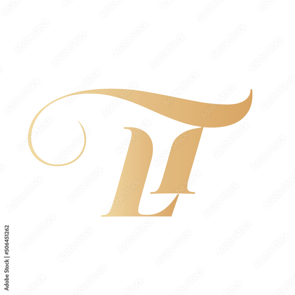 LT monogram logo. Letter l, letter t icon. Alphabet initials isolated ...