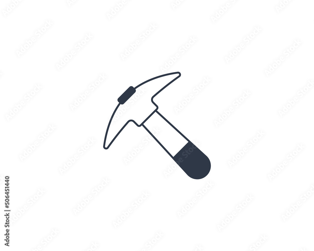 Pick Vector Isolated Emoticon. Pickaxe Emoji Icon Stock Vector | Adobe ...