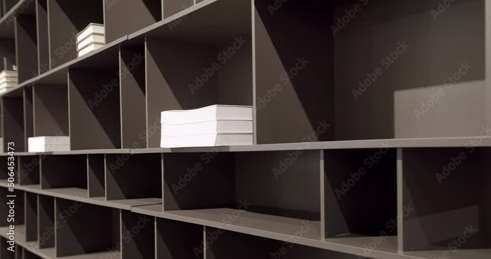 Modern Furniture and cozy design. Home modern black shelf. Nice ...