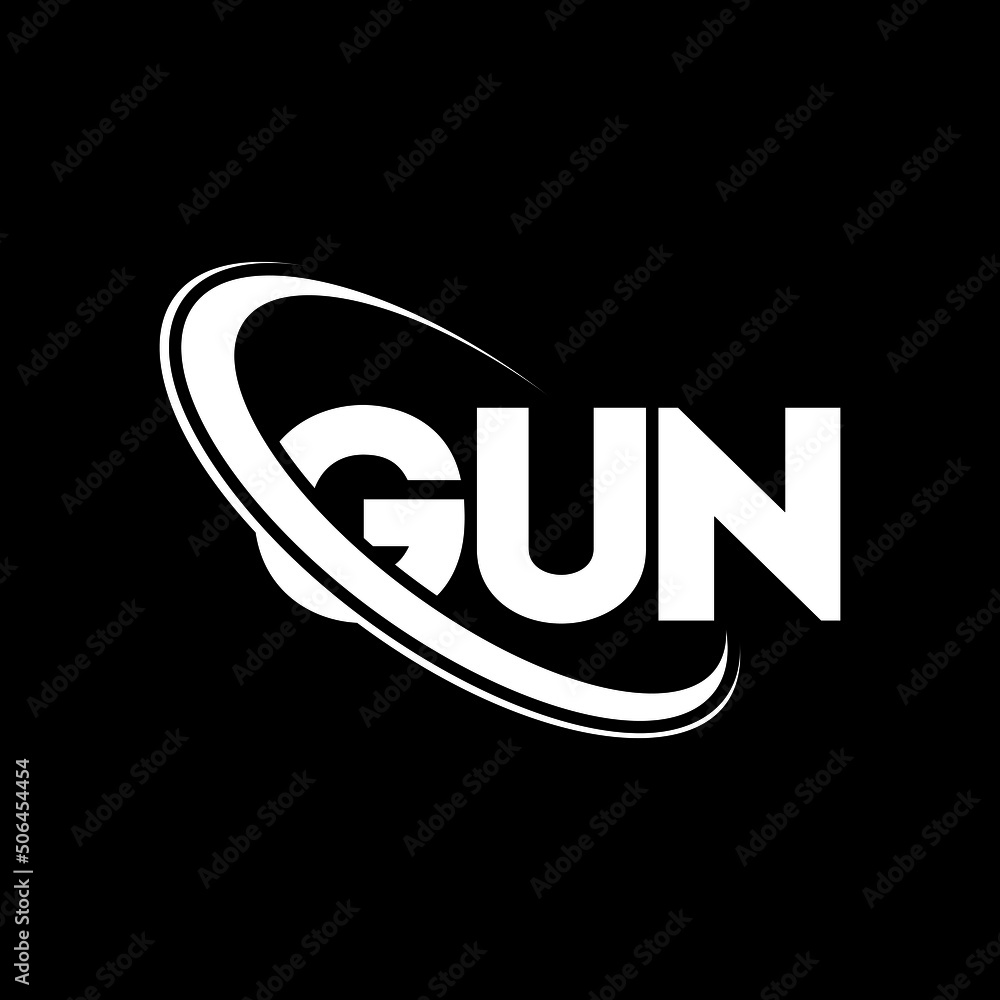 GUN logo. GUN letter. GUN letter logo design. Initials GUN logo linked ...