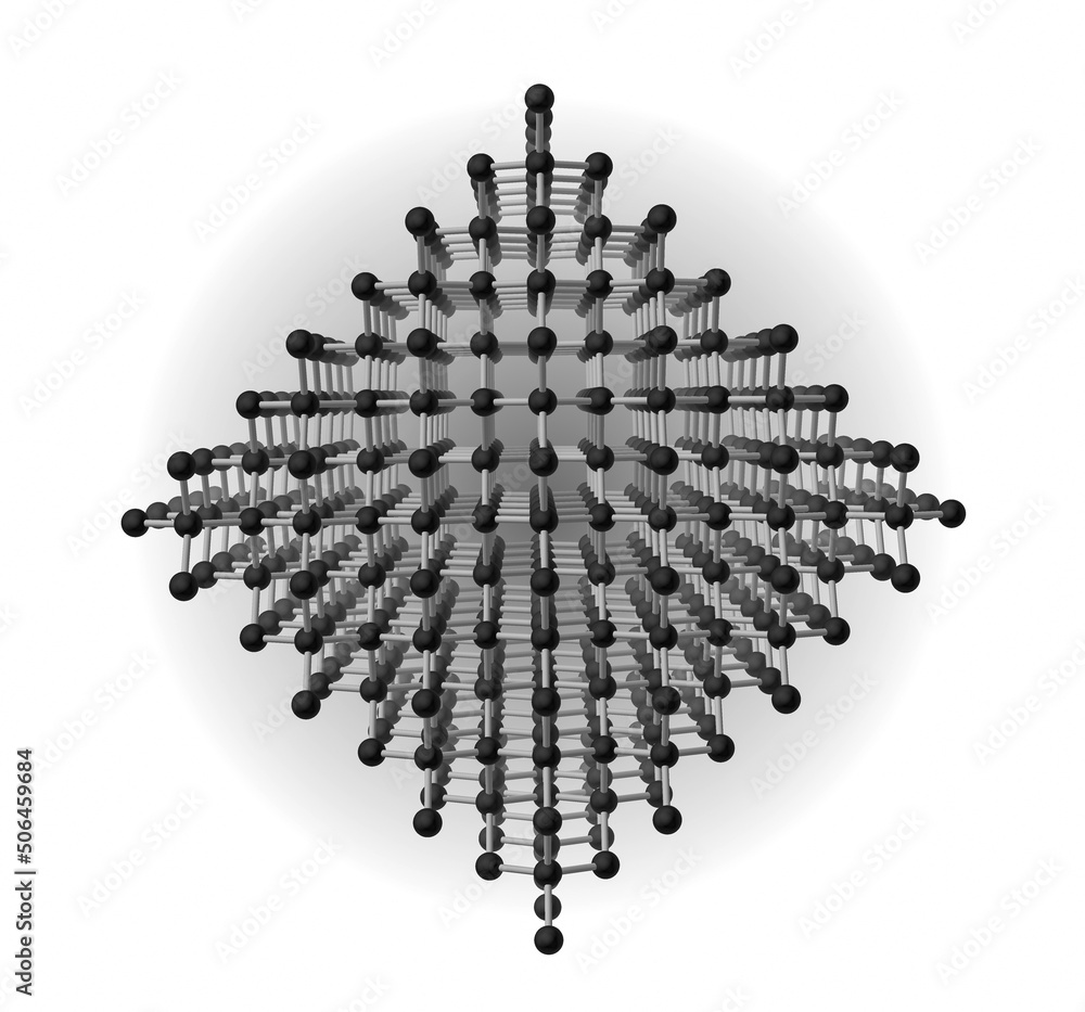 Diamond is an allotrope of carbon. The cubic inner structure is a three ...