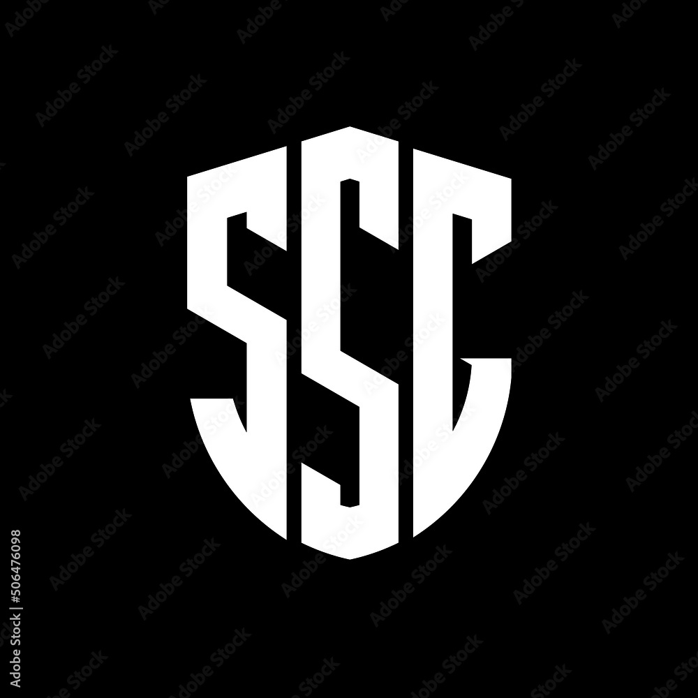 SSG letter logo design. SSG modern letter logo with black background ...