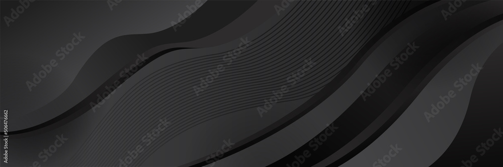 Abstract black banner background gradient Stock Vector | Adobe Stock
