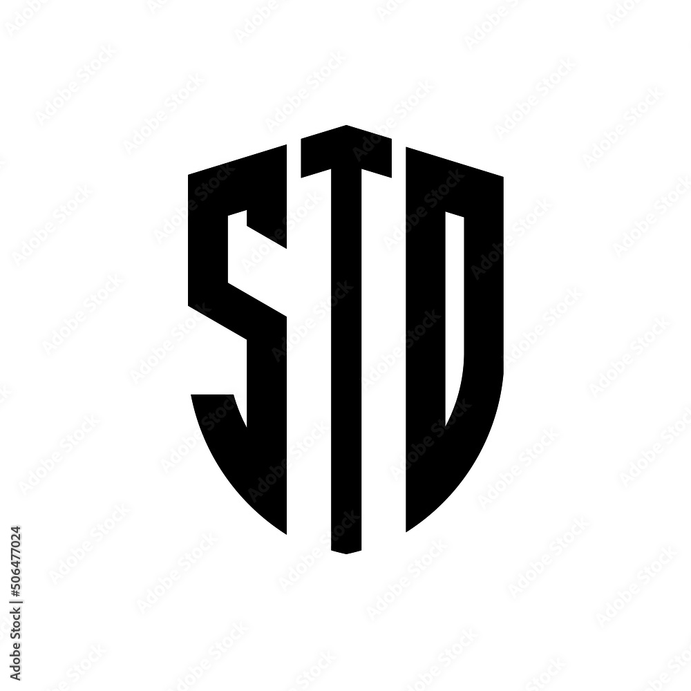 STO letter logo design. STO modern letter logo with black background ...