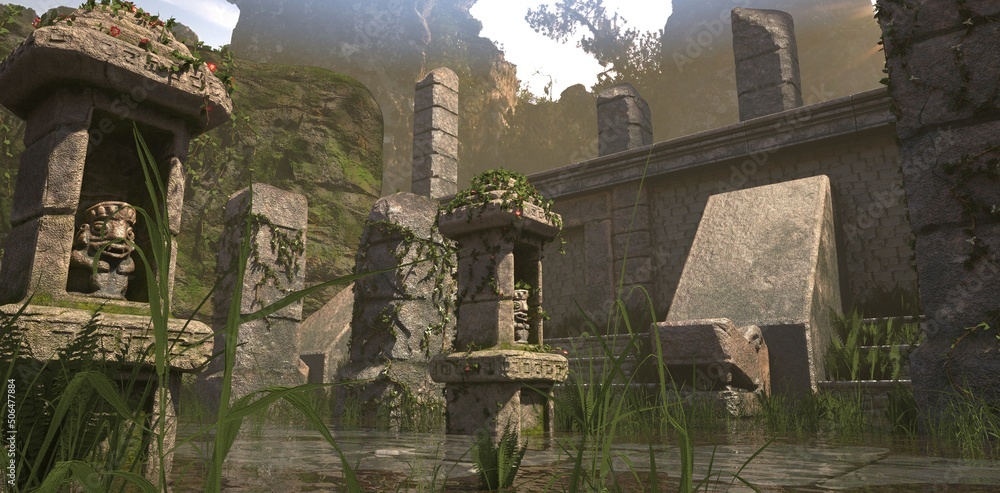 Aztec Ruins Wallpaper