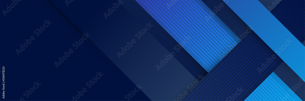 Abstract blue banner background Stock Vector | Adobe Stock