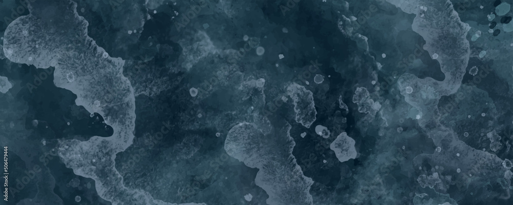 Vector watercolor biologic art background. Hand drawn microscopic ...