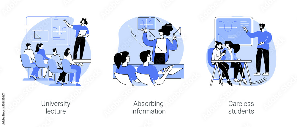 Acquire knowledge isolated cartoon vector illustrations se Stock Vector ...