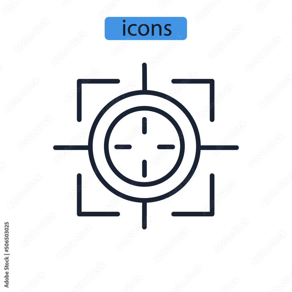 geolocation icons symbol vector elements for infographic web Stock ...