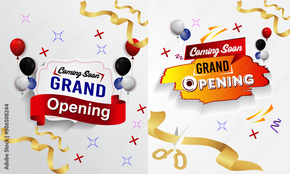 Grand Opening Coming soon background Banner Design, Sale Opening Poster ...