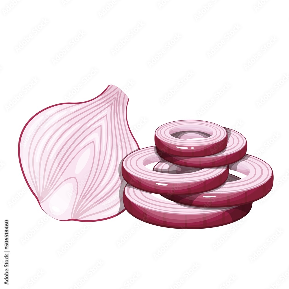 Sliced Onion Clipart