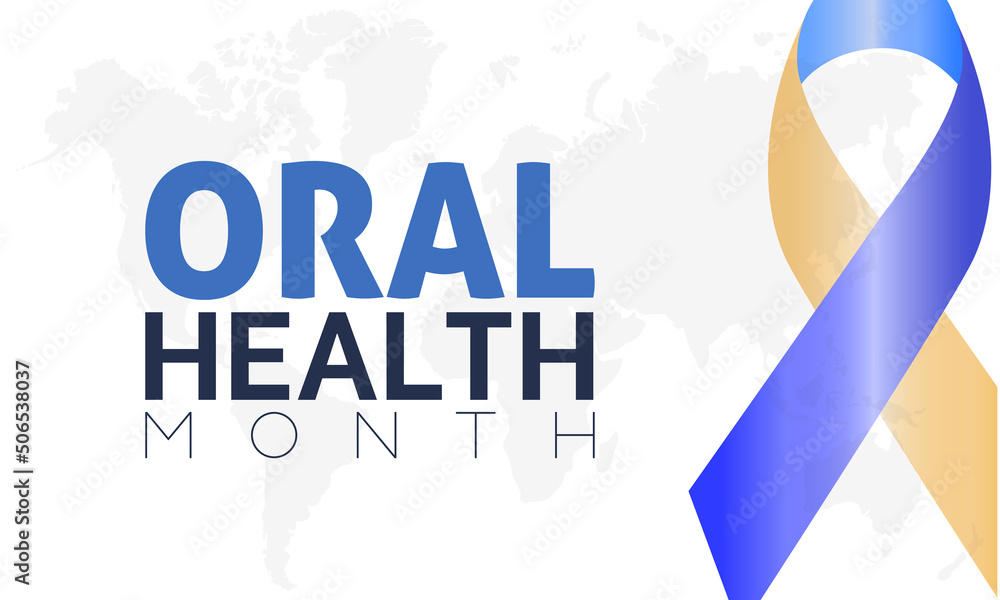 Oral Health Month in every June. Annual health awareness concept for ...